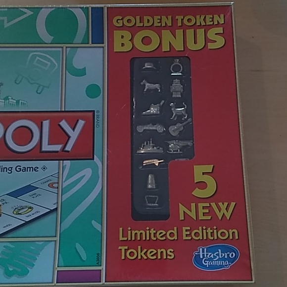 Hasbro | Games | Monopoly Golden Token Bonus Limited Edition | Poshmark